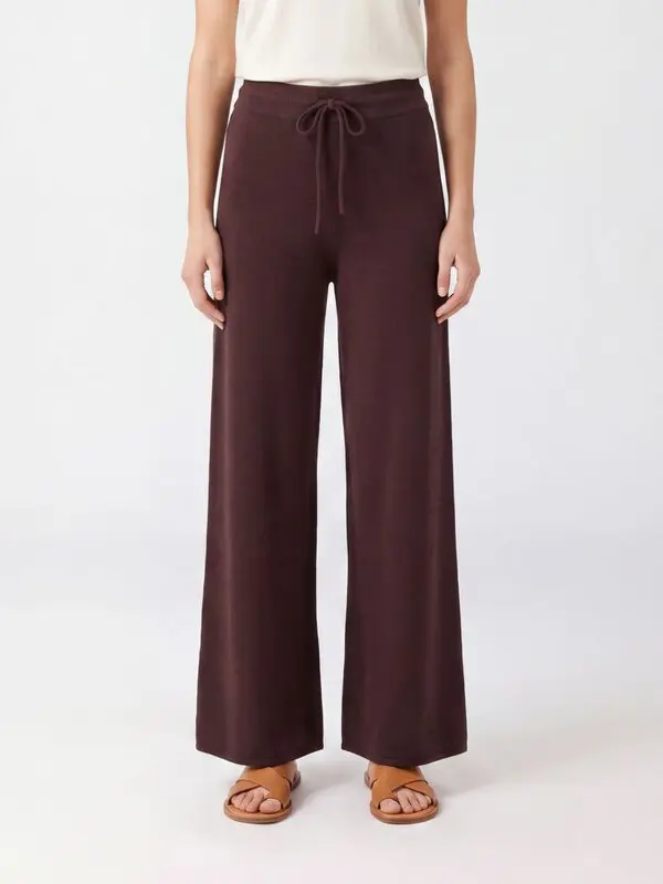 MC2 SAINT BARTH Cambon High-waisted Straight-hem Cotton Knit Trousers