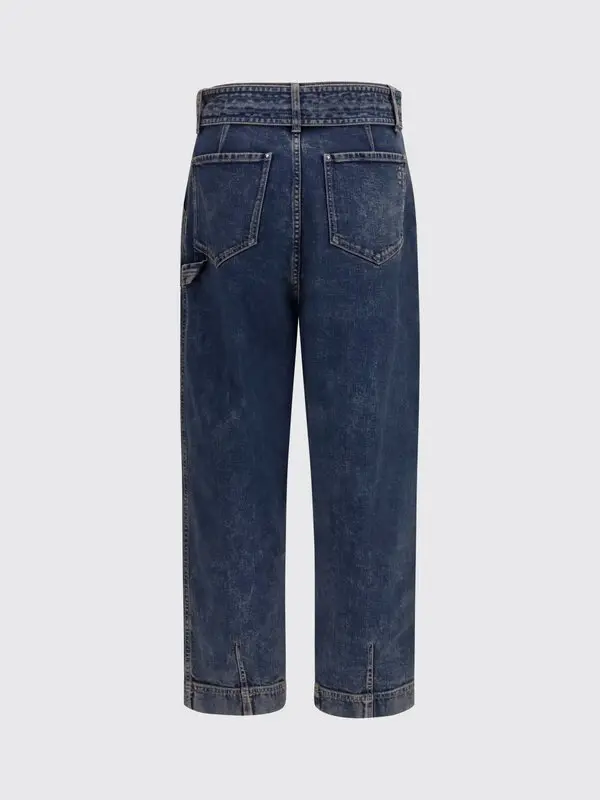 Giorgio Armani High-waisted Wide-leg Jeans In Cotton Denim