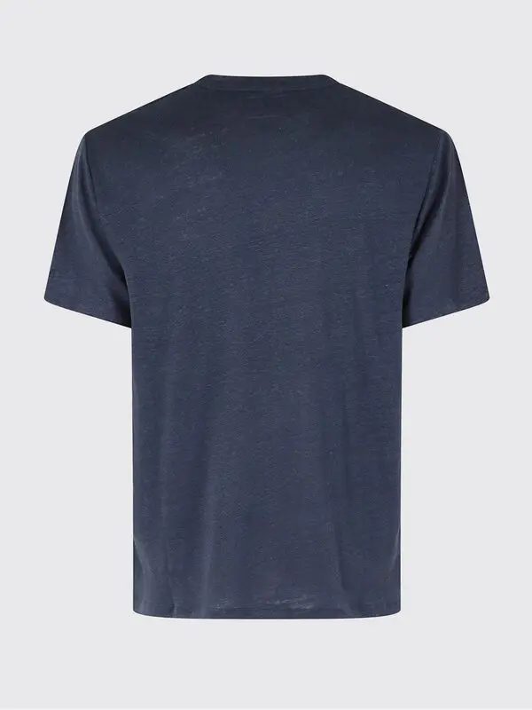 MC2 SAINT BARTH Crew-neck Short-sleeved T-shirt In Pure Linen