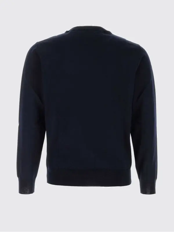 Valentino Garavani Slim Fit Crewneck Jumper In 100% Virgin Wool - Navy