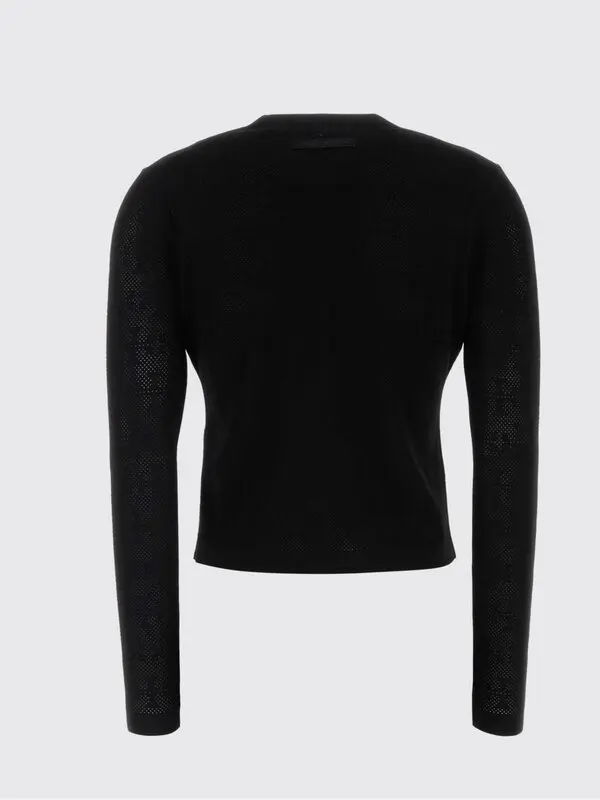 Tory Burch Ribbed Viscose Blend V-neck Cardigan With A Slim Fit