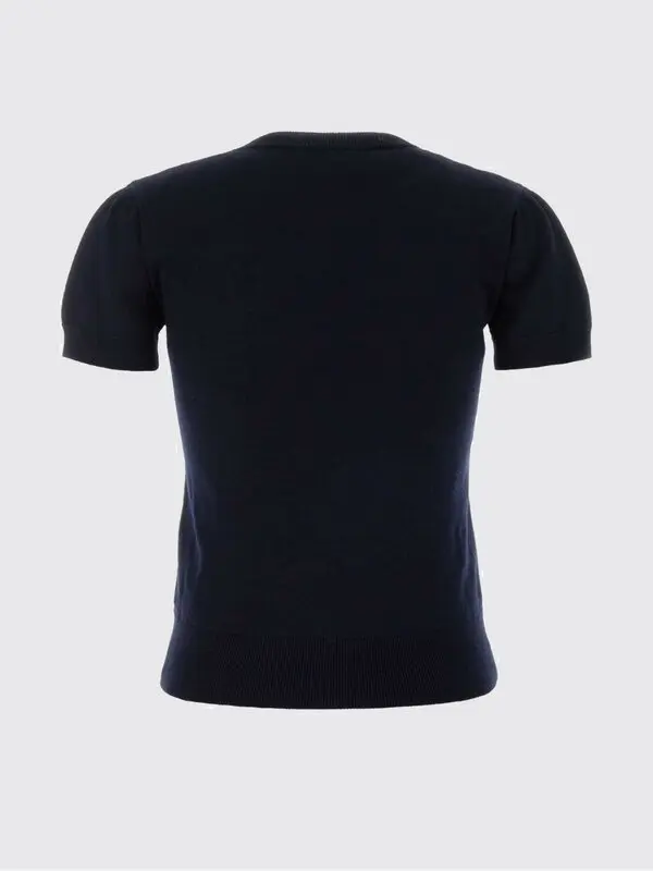 A.p.c. Short-sleeved Crewneck Jumper In Virgin Wool And Cotton Blend