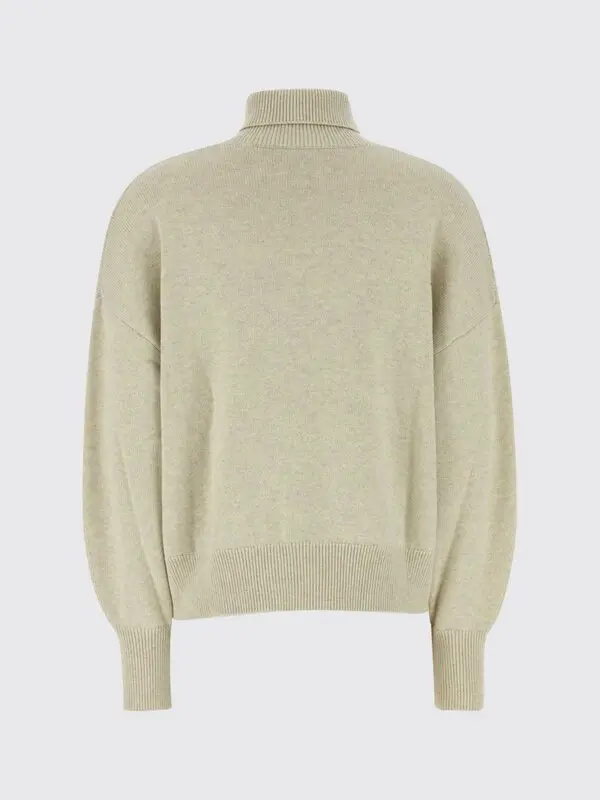 Isabel Marant Étoile Turtleneck Jumper In Cotton-blend With Embroidered Logo - Grey