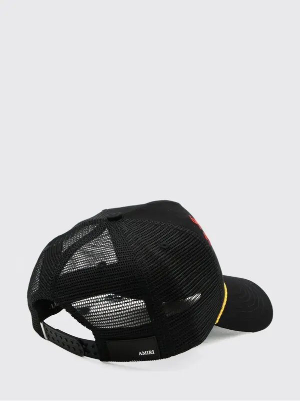 Amiri Cotton And Nylon Baseball Cap With Embroidered Logo