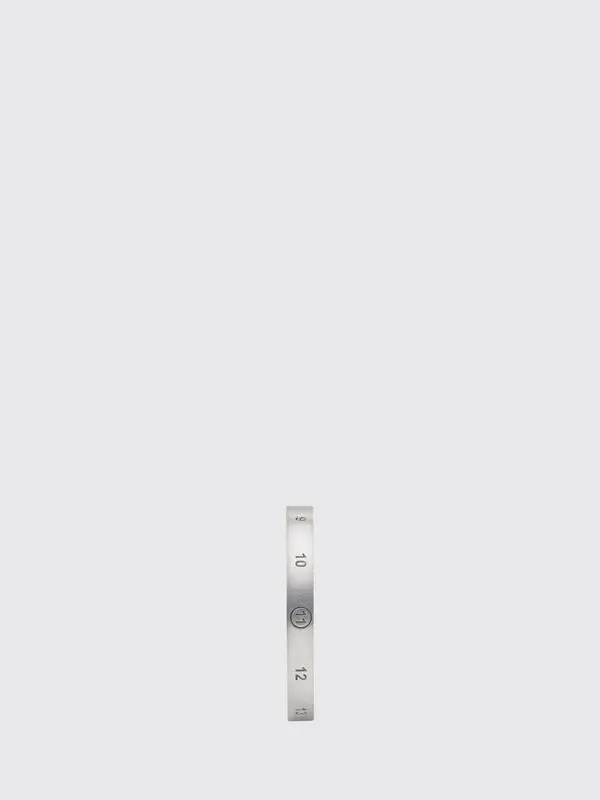 MAISON MARGIELA Contrast Engraved Numeric Logo Ring In 925