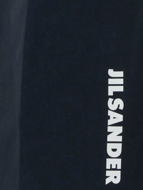 JIL SANDER Long Sleeve Cotton T-shirt - Blue
