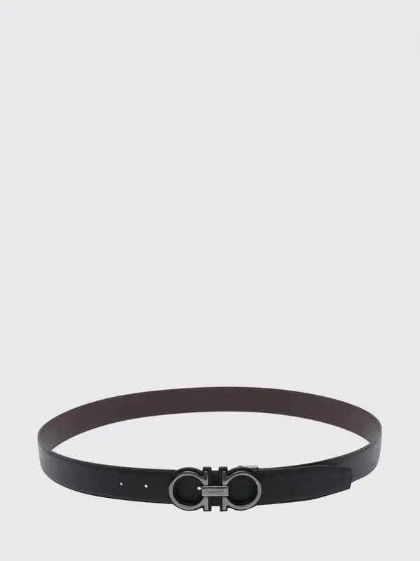 FERRAGAMO Leather Belt - Black