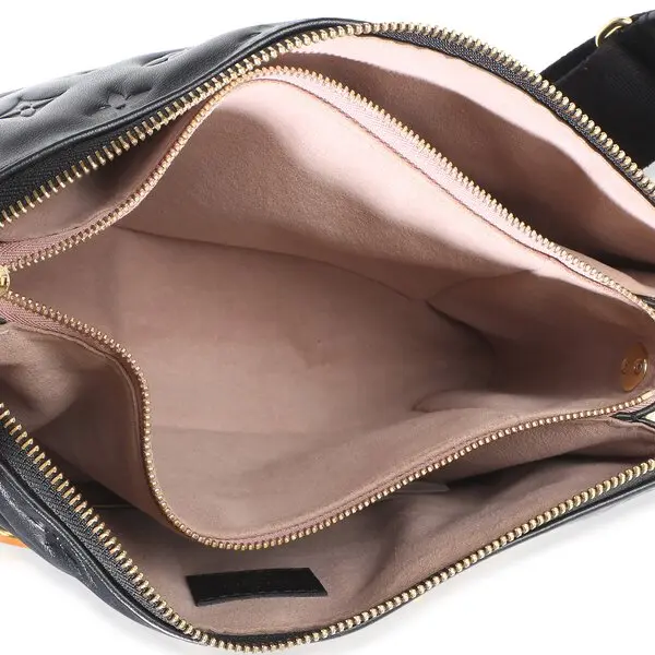 LOUIS VUITTON Monogram Embossed Coussin Pm - Black