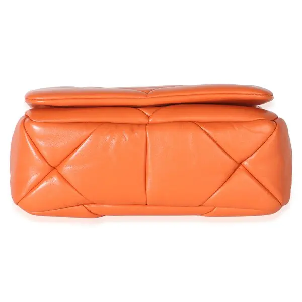 Prada Nappa Patchwork Chain Bag - Orange