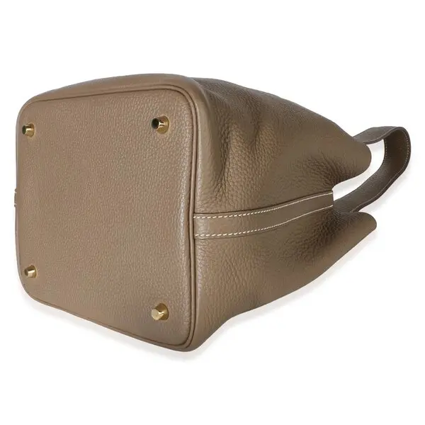 Hermès Clemence Picotin Lock Bag - Gray