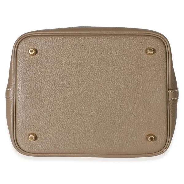 Hermès Clemence Picotin Lock Bag - Gray