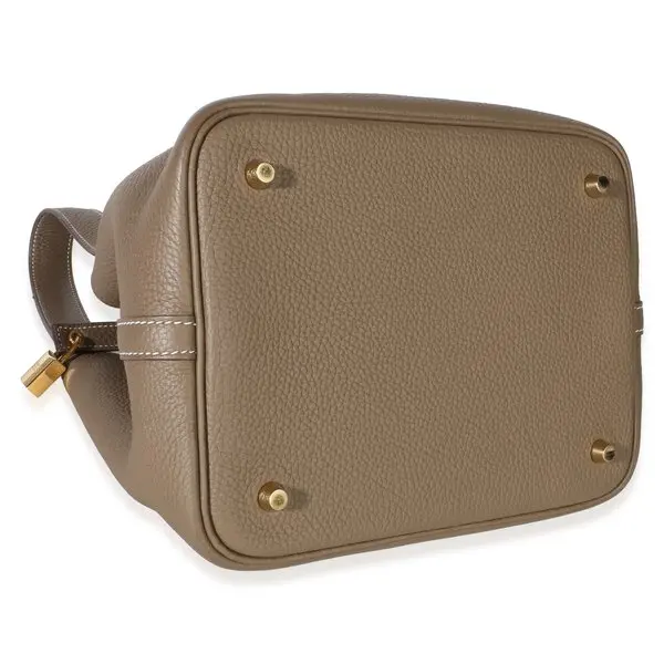 Hermès Clemence Picotin Lock Bag - Gray