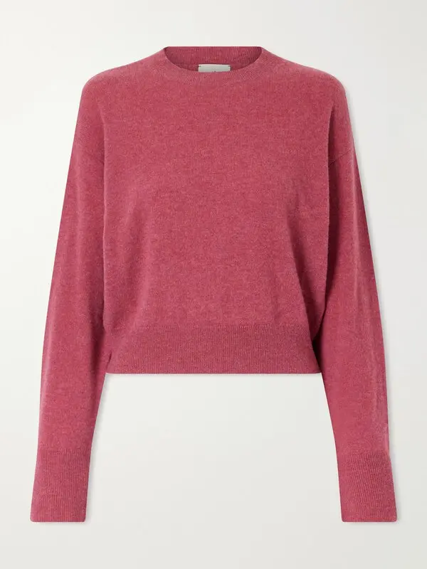 Le Kasha Menorca Cropped Cashmere Sweater - Pink