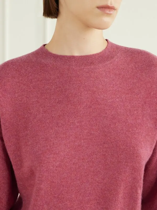 Le Kasha Menorca Cropped Cashmere Sweater - Pink