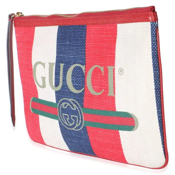 Gucci Canvas Logo Pouch