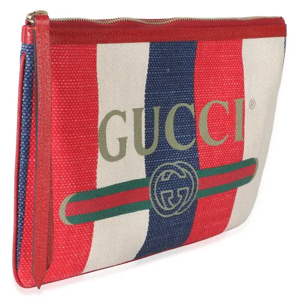 Gucci Canvas Logo Pouch