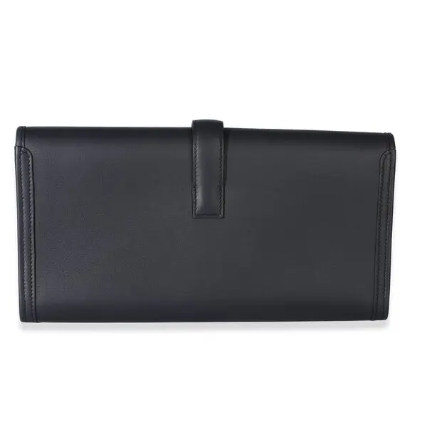 Hermès Evercolor Jige Élan Clutch - Blue