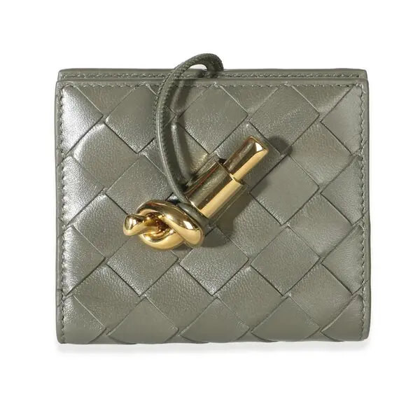 Bottega Veneta Pickle Nappa Intrecciato Andiamo Card Case - Green