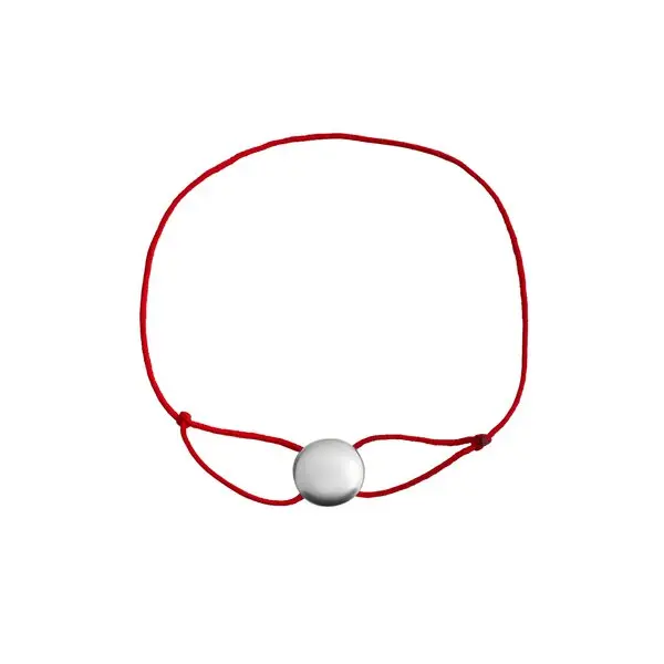 BOLD MANIFEST DESIGNS Silver / Red Pill Geometric Capsule Bracelet Rhodium Plated Silver - Silver/red