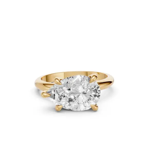 AYA FINE JEWELRY Honora Pear Cut Lab Grown Diamond Solitaire Ring In Gold - Yellow