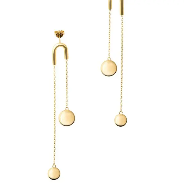 BOLD MANIFEST DESIGNS Unbound Pill Earrings - Gold