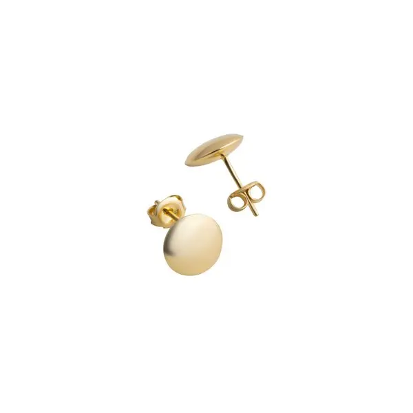 BOLD MANIFEST DESIGNS Pill Geometric Capsule Stud Earrings Plated Silver
