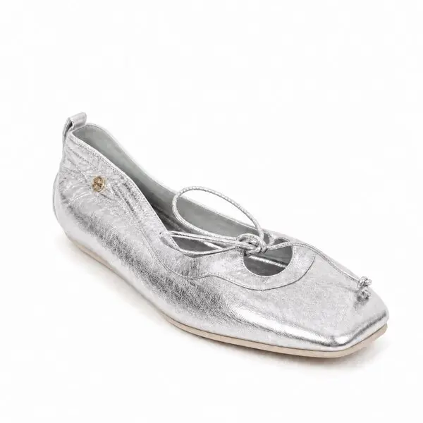 ATHENARA BY MARCELA HERNANDEZ Clio Metallic Square Frame Footwear