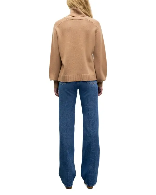 Gerard Darel Ramia Wool Turtleneck Sweater - Camel