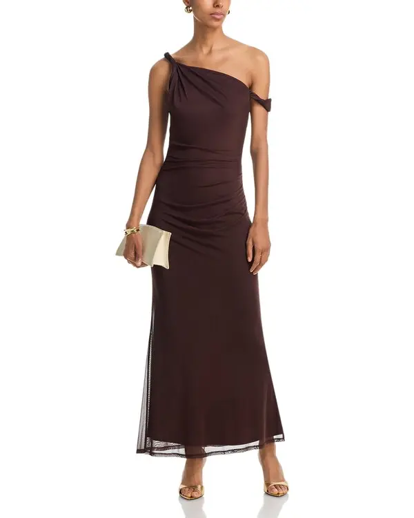 Aqua Mesh Twist Maxi Dress Exclusive