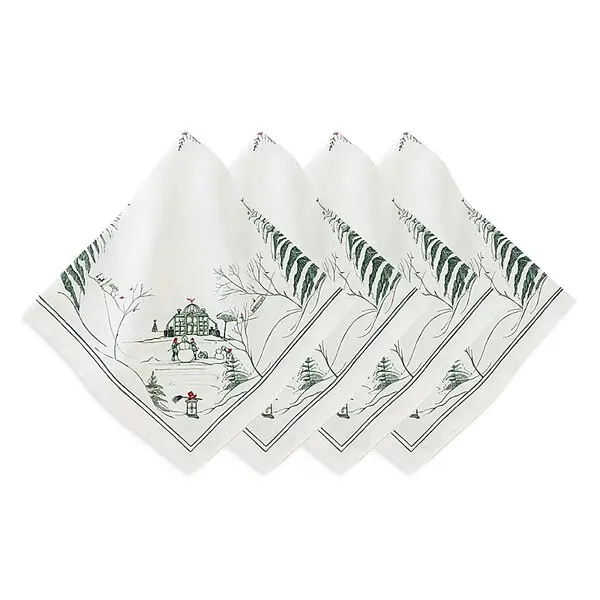 JULISKA Country Estate Winter Frolic Napkin, Set Of 4 - Evergreen