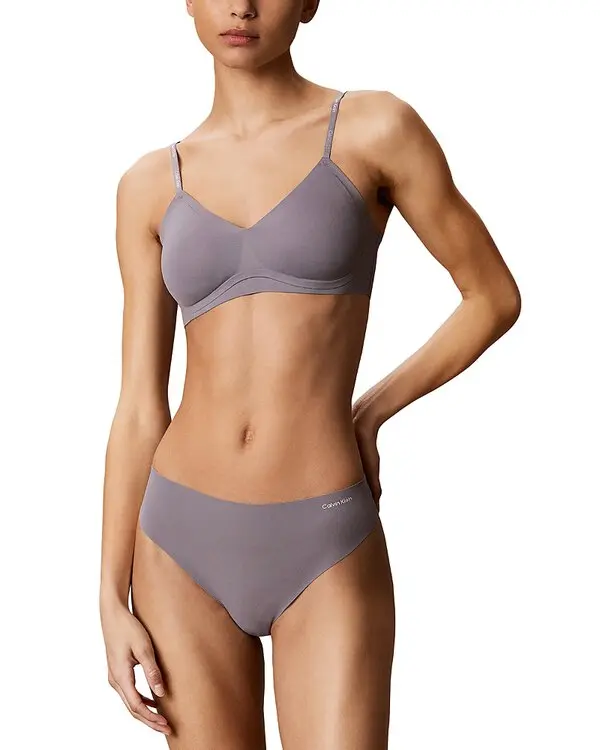 Calvin Klein Invisibles Thong - Quicksilver