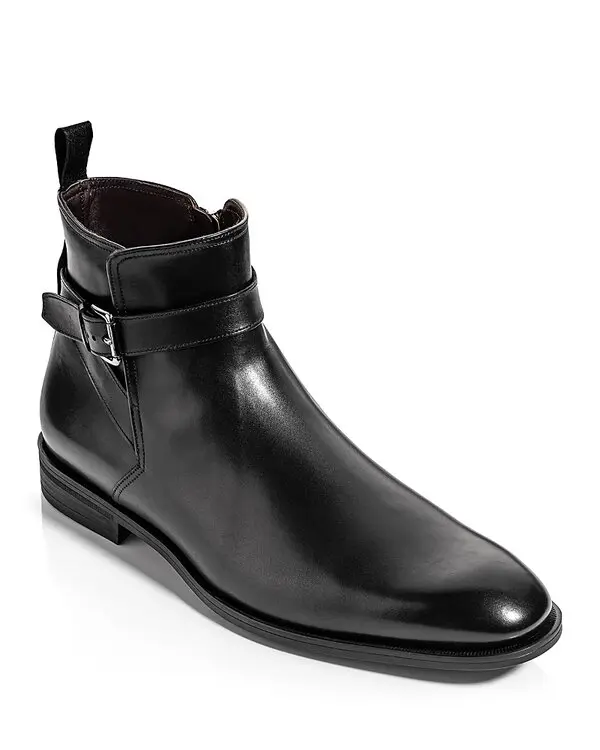 To Boot New York Desmond Leather Buckle Boots - Nero