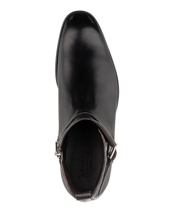 To Boot New York Desmond Leather Buckle Boots - Nero