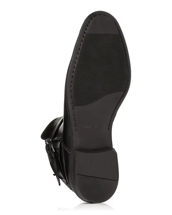 To Boot New York Desmond Leather Buckle Boots - Nero