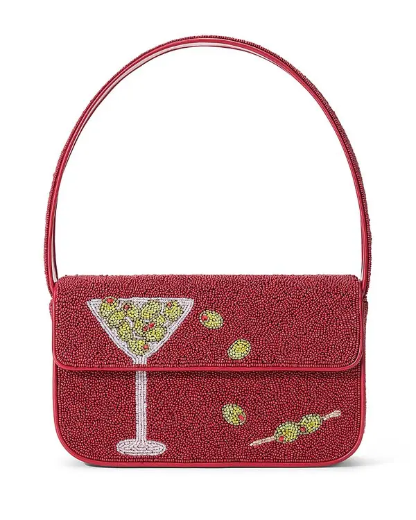 Staud Tommy Beaded Top Handle Bag - Extra Dirty