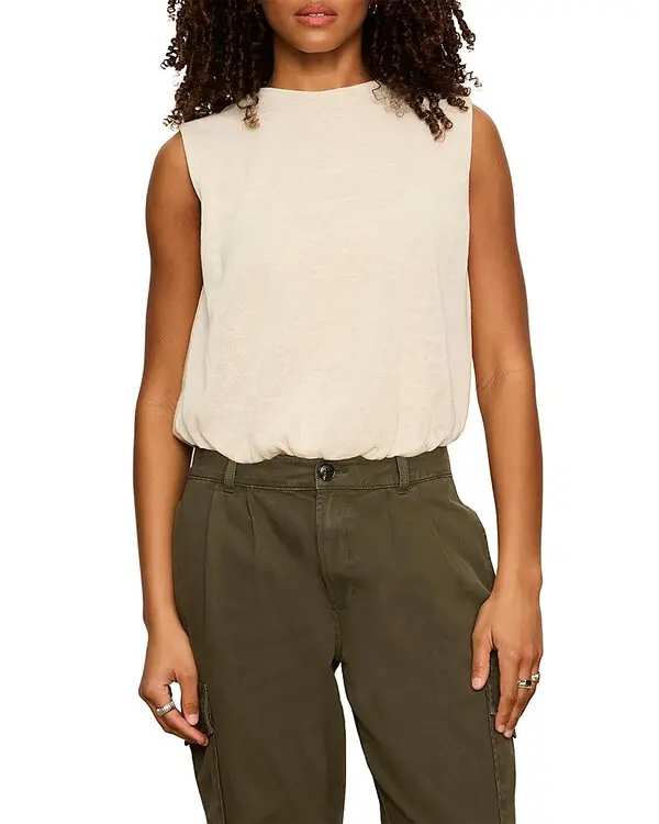 Sanctuary Quinn Knit Bubble Top - Bone