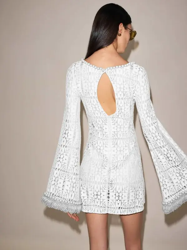 Alexis Soleya Crochet Mini Dress