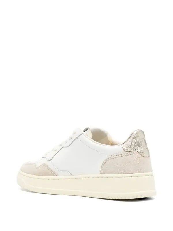 AUTRY Medialist Low Leather Sneakers - Gold