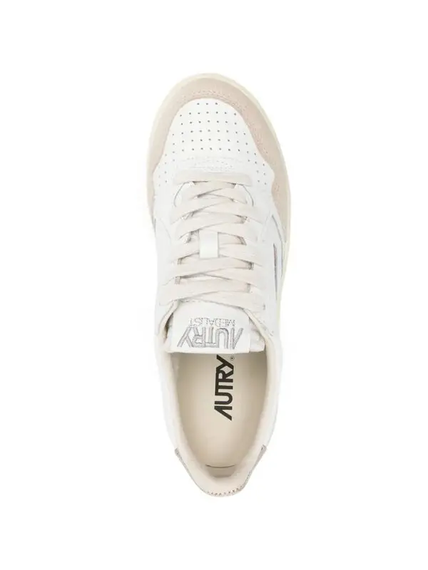 AUTRY Medialist Low Leather Sneakers - Gold