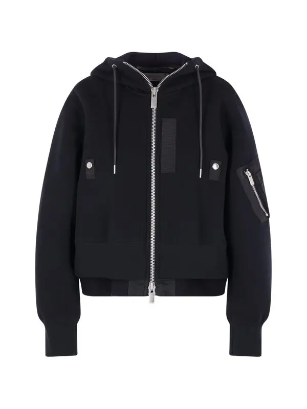 Sacai Nylon And Cotton Hoodie