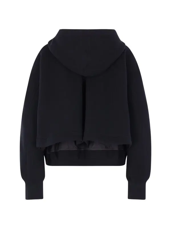 Sacai Nylon And Cotton Hoodie