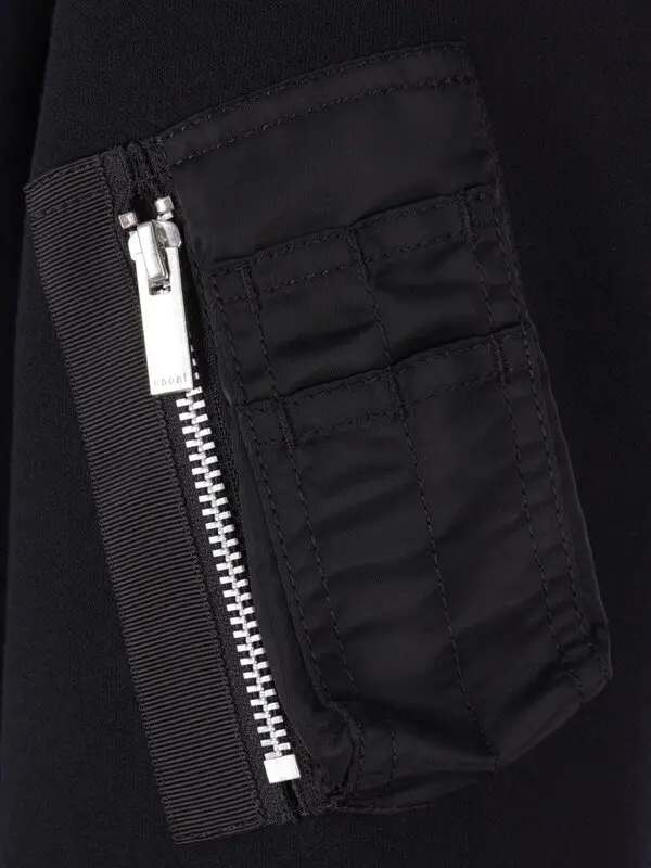 Sacai Nylon And Cotton Hoodie