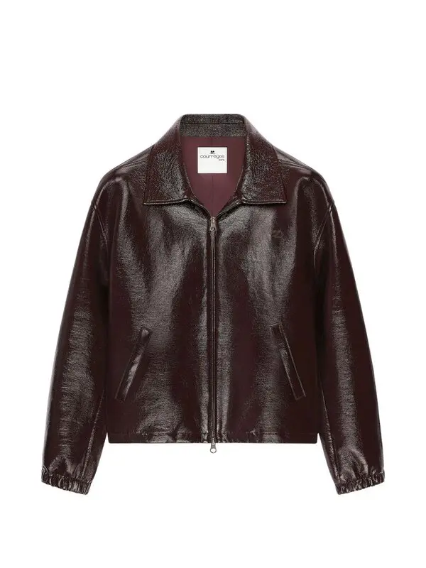 COURREGES Vinyl Bomber Jacket
