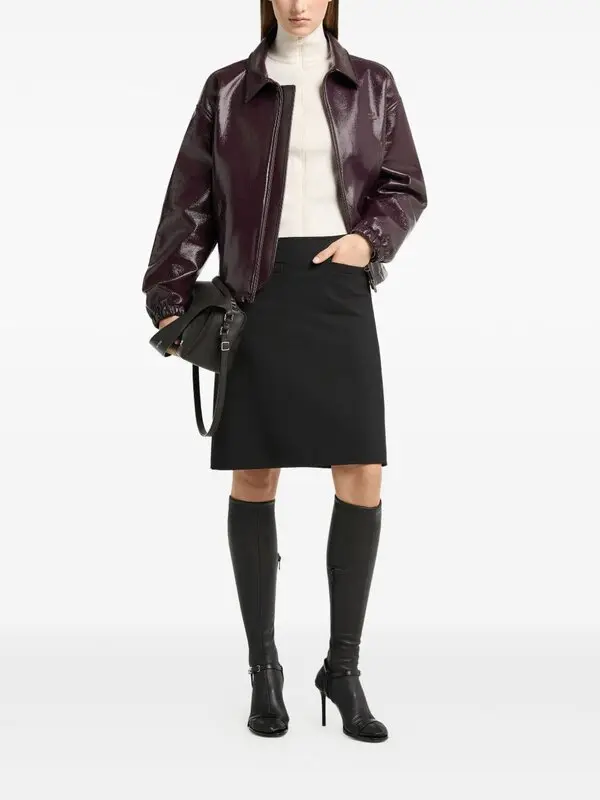 COURREGES Vinyl Bomber Jacket