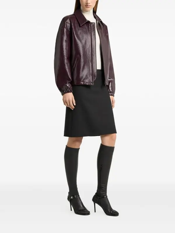 COURREGES Vinyl Bomber Jacket