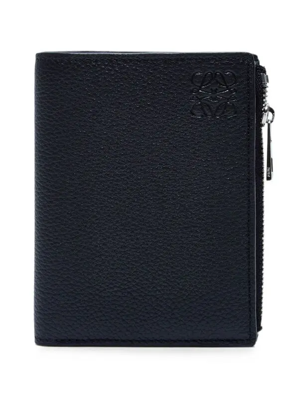 Loewe Leather Slim Bifold Wallet - Black