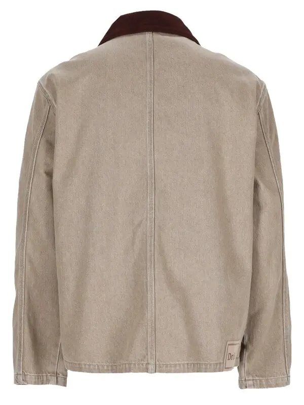 Drole De Monsieur Zip Up Denim Jacket
