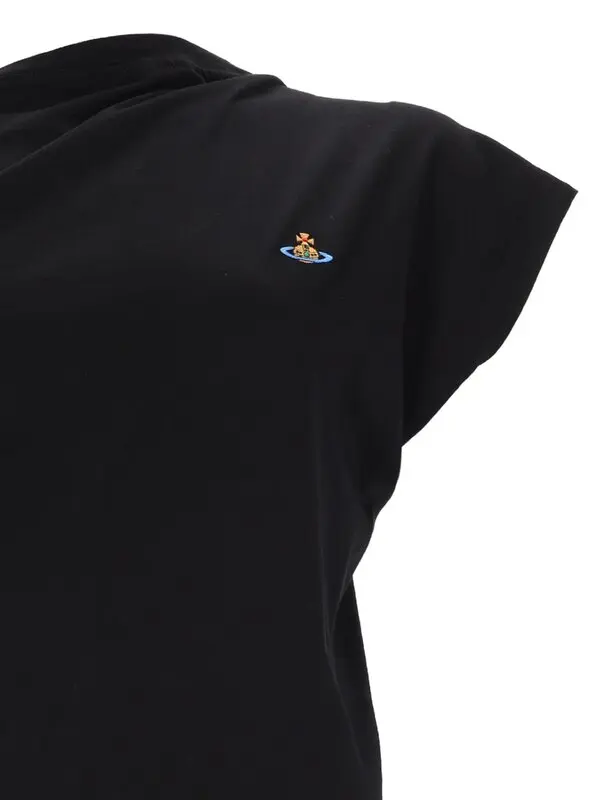 VIVIENNE WESTWOOD Top "hebo" Con Logo - Black