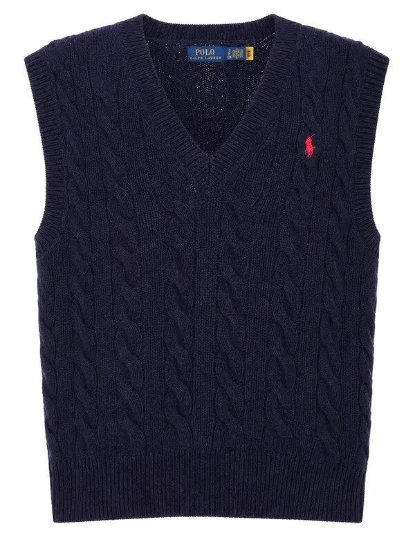 Polo Ralph Lauren Wool And Cashmere Gilet - Blue