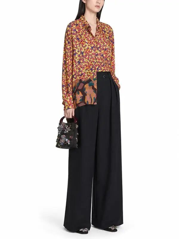 Dries Van Noten Peacha Wide Leg Trousers